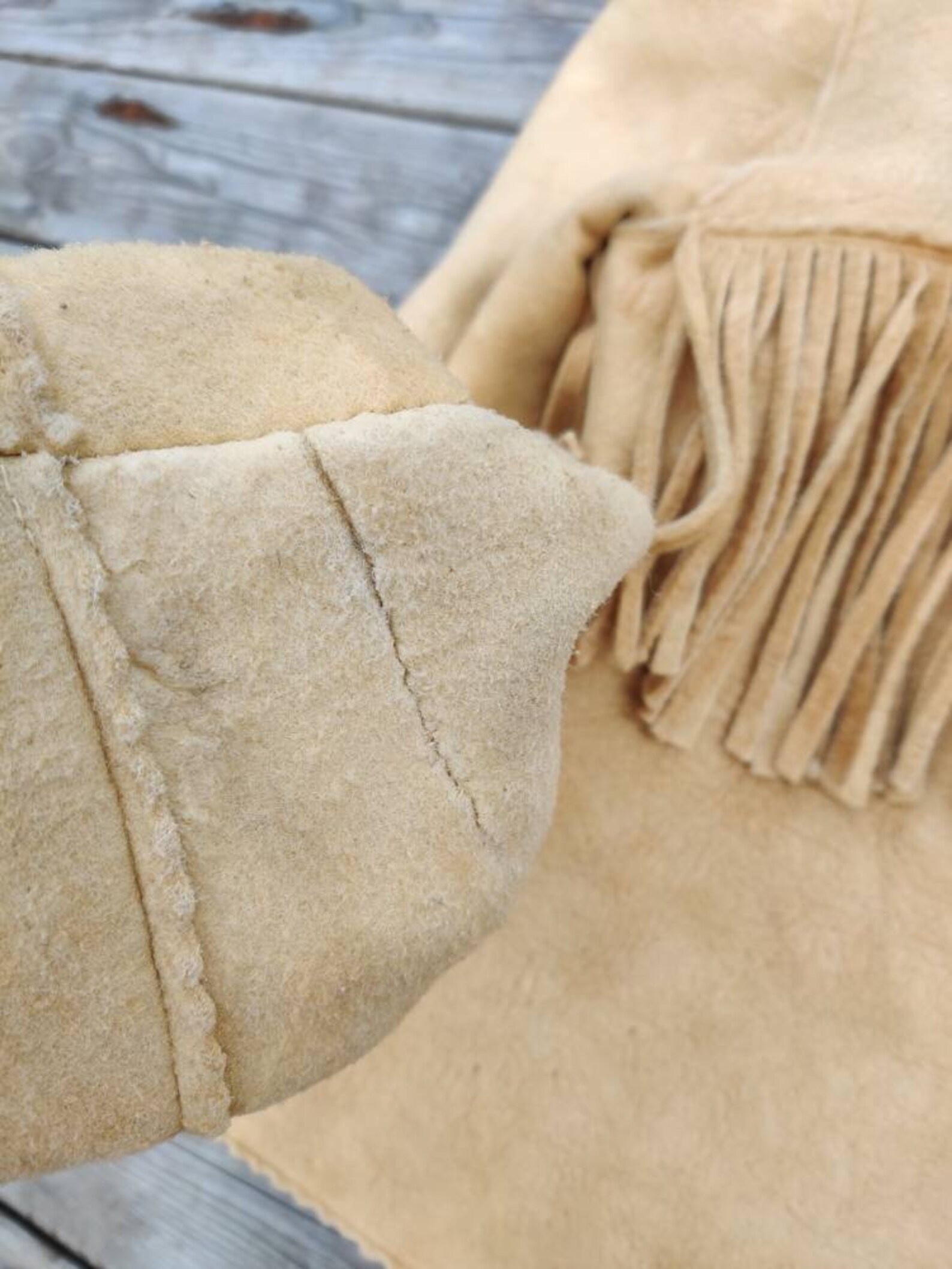 Small Adults Size Cree Moose Hide Jacket, Ca 1970-90, Native Tanned ...