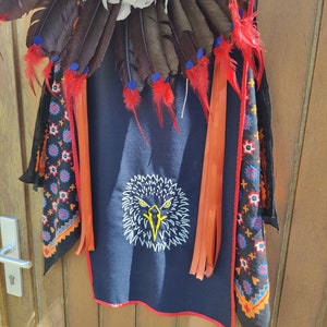 Vintage Man's Round Bustle or Chicken Dance Bustle, Adult Size, Powwow ...