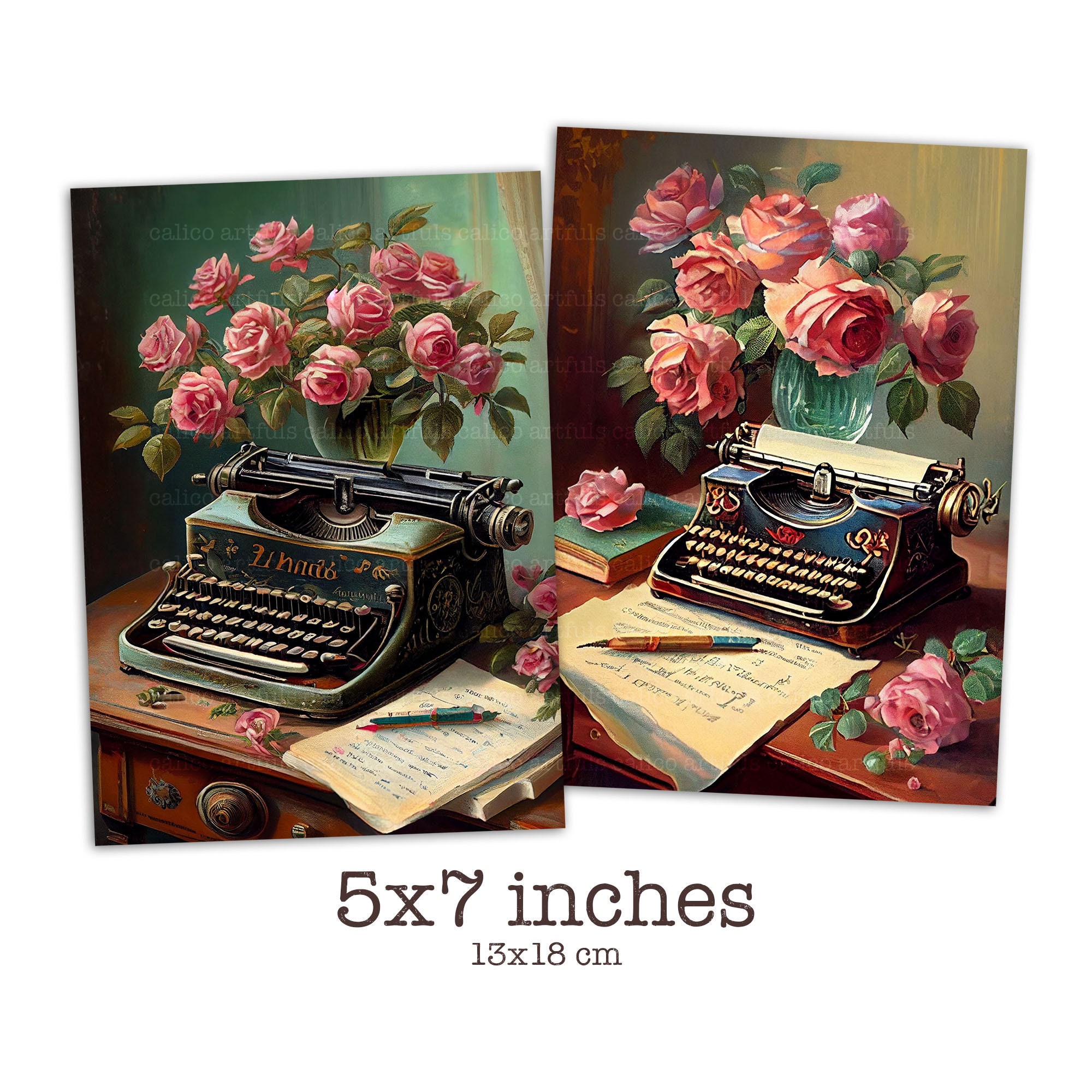 Victorian Typewriters Ephemera for Junk Journals, Printable Victorian ...