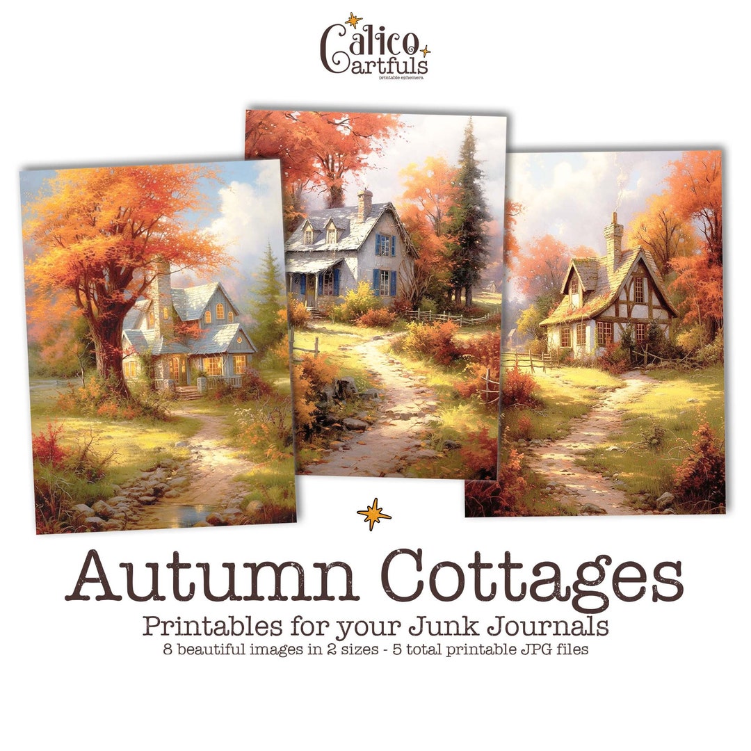 Autumn Ephemera Junk Journal Printables, Autumn Cottage Ephemera Pack ...