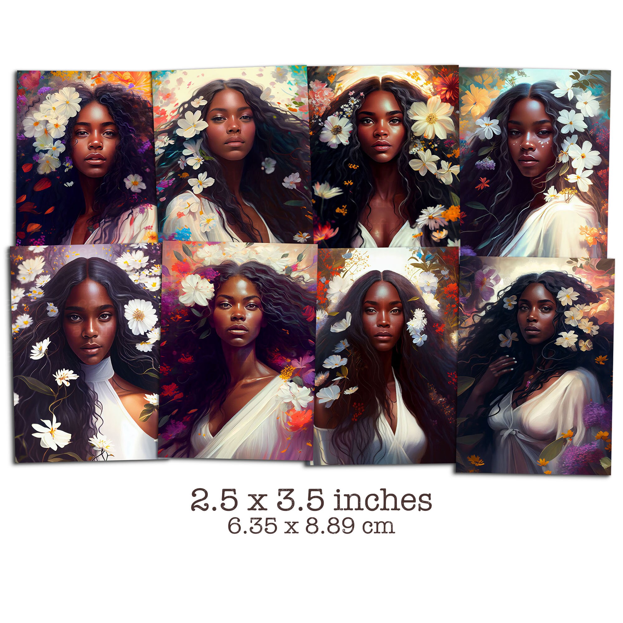 African American Goddesses for Junk Journals, Junk Journal Ephemera ...
