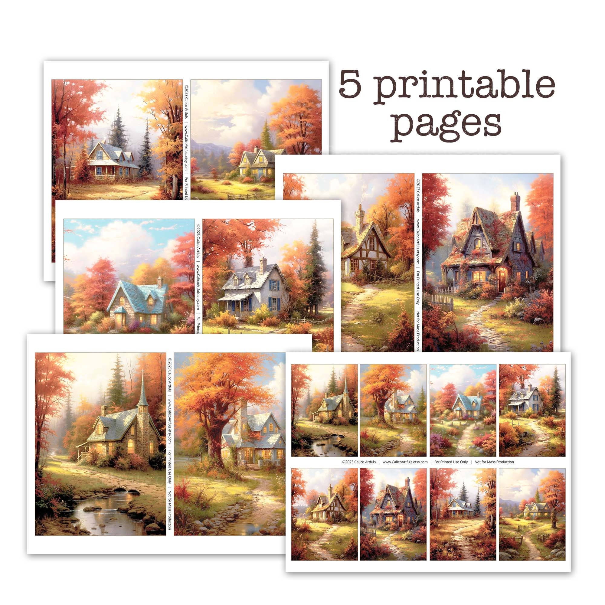 Autumn Ephemera Junk Journal Printables, Autumn Cottage Ephemera Pack ...