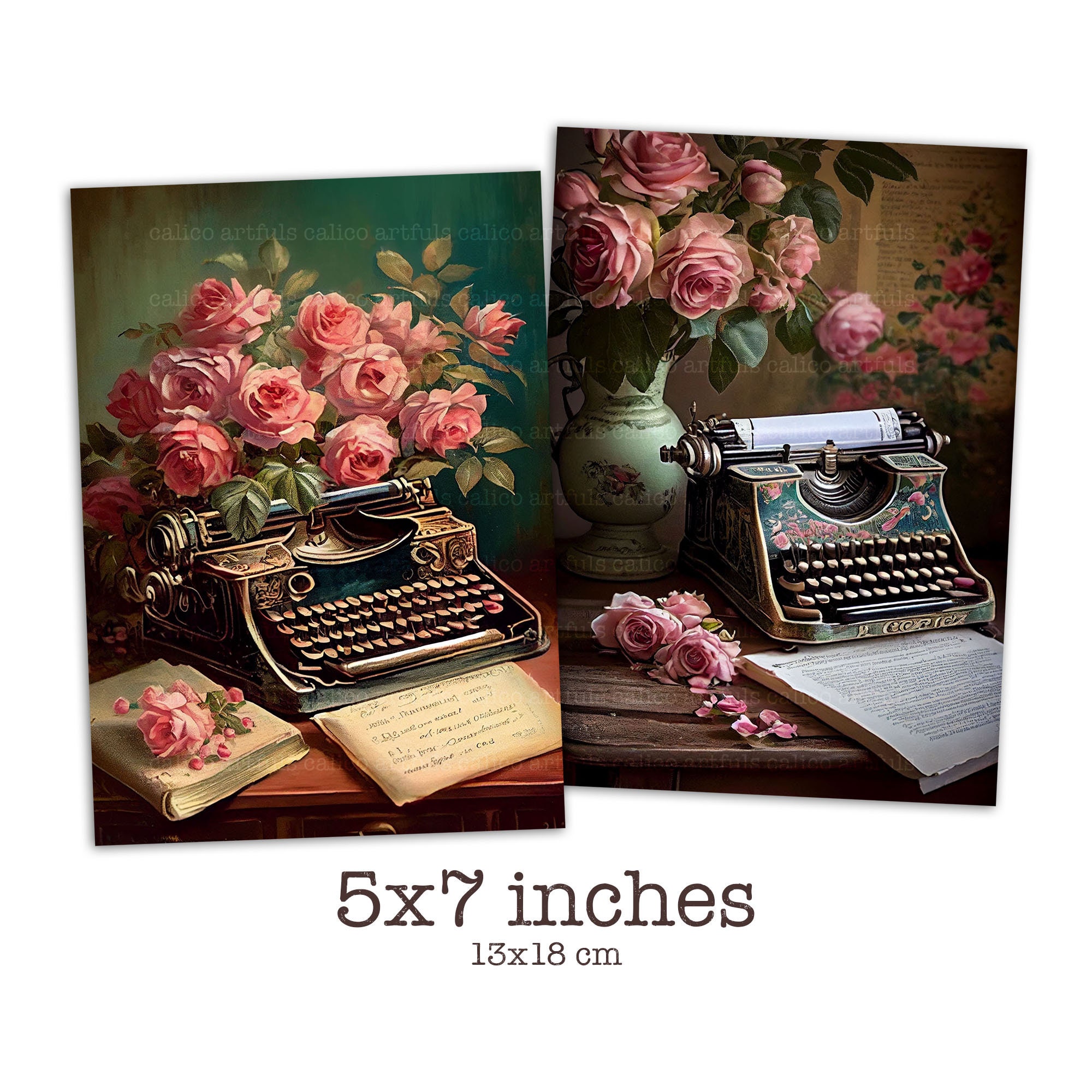 Victorian Typewriters Ephemera for Junk Journals, Printable Victorian ...