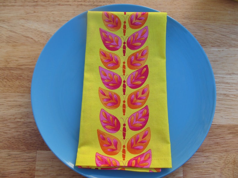Set of 4 Spring Cloth Napkins Colorful Dinner Napkins Party - Etsy