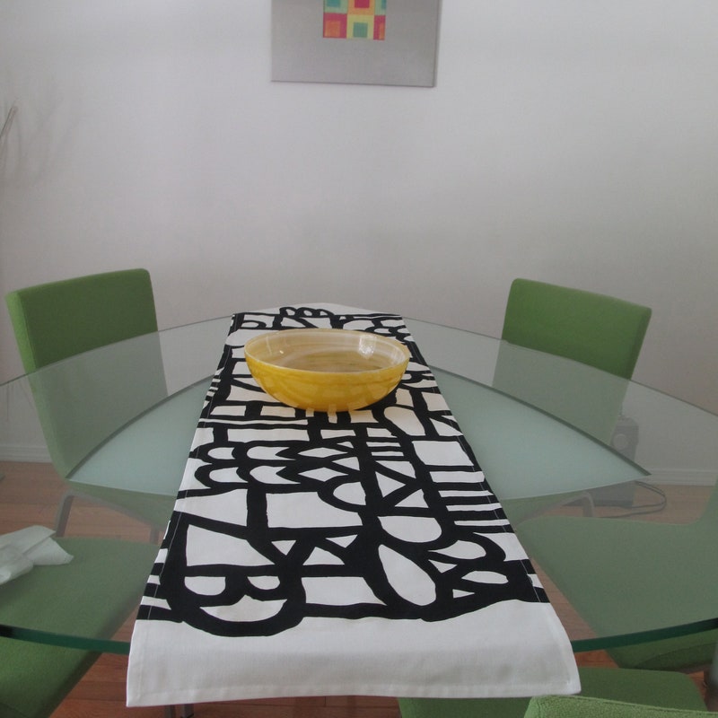 Modern Table Runner - Etsy