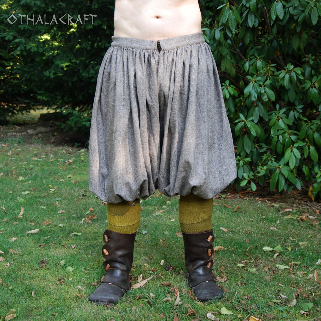 Viking Trousers From Light Brown Wool XS Viking Pants, Viking Trousers ...