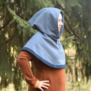 Hood From Hedeby, Haithabu Hood – Blue/dark Blue - Etsy