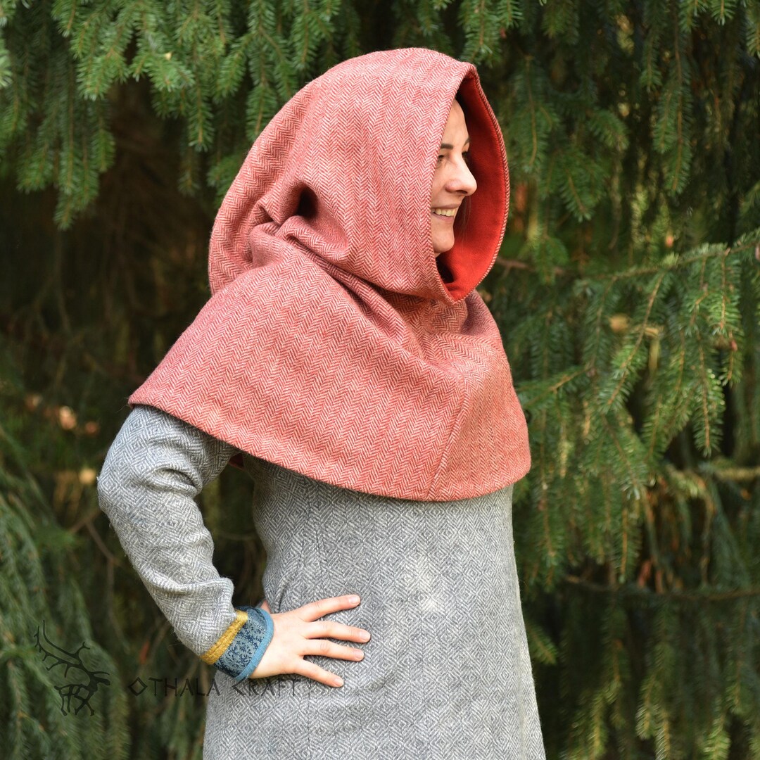 Woolen Hood From Hedeby - Herring Bone - Etsy