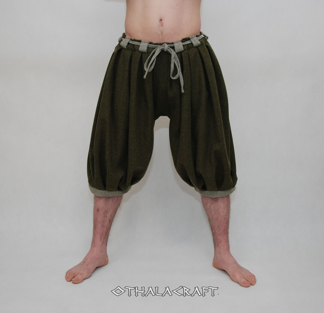Haithabu Trousers Hedeby Pants Viking Pants Green/light - Etsy