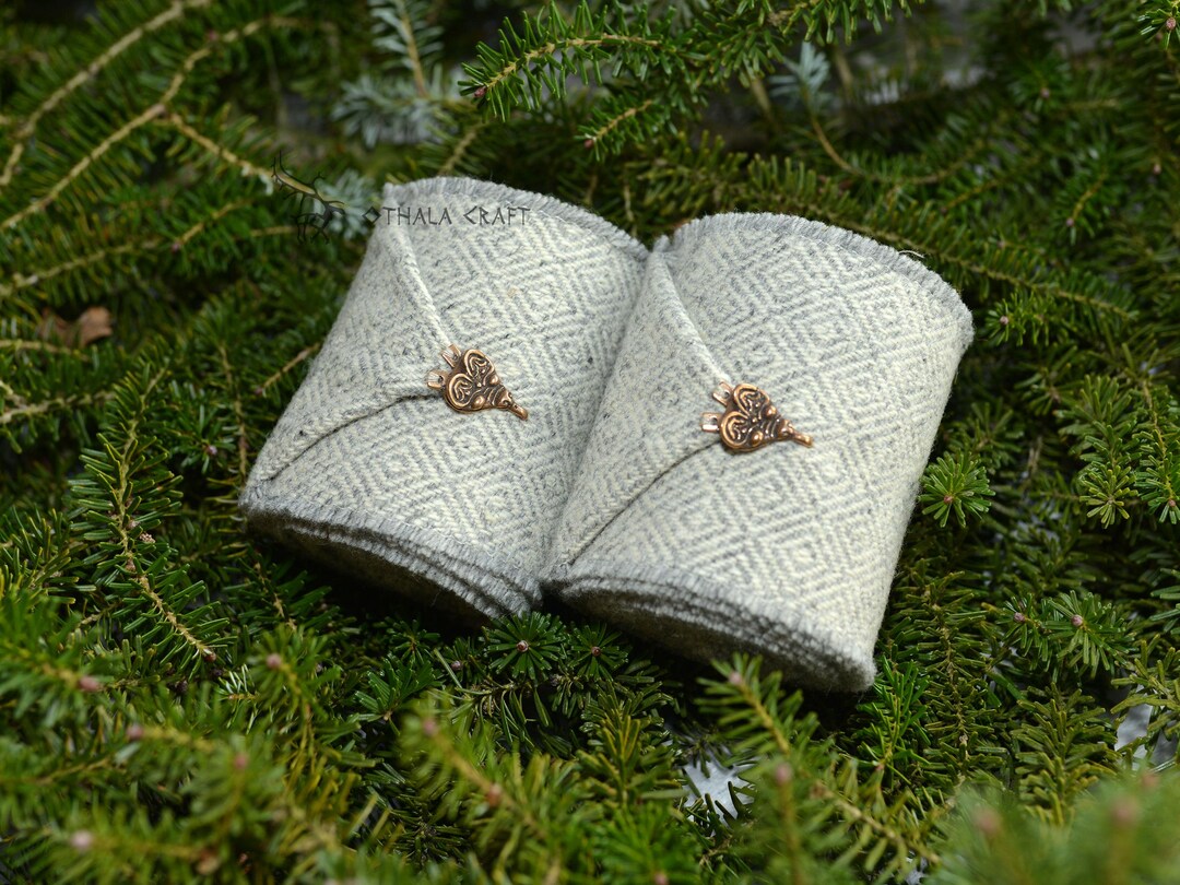 Leg Wraps Natural Wool Color, Calf Wraps, Legwraps, Wadenwickel, Viking ...