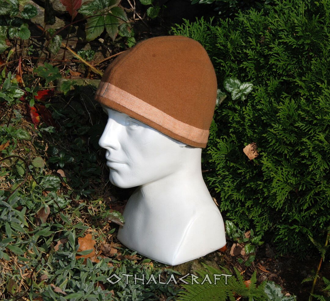 Viking Woolen Hat Slavic Hat Medieval Larp Fantasy - Etsy