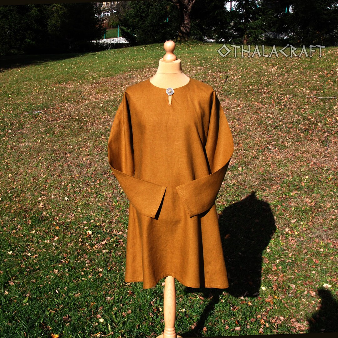 Viking Linen Tunic, Slavic and Viking Man Costume, Vikingskjorta ...