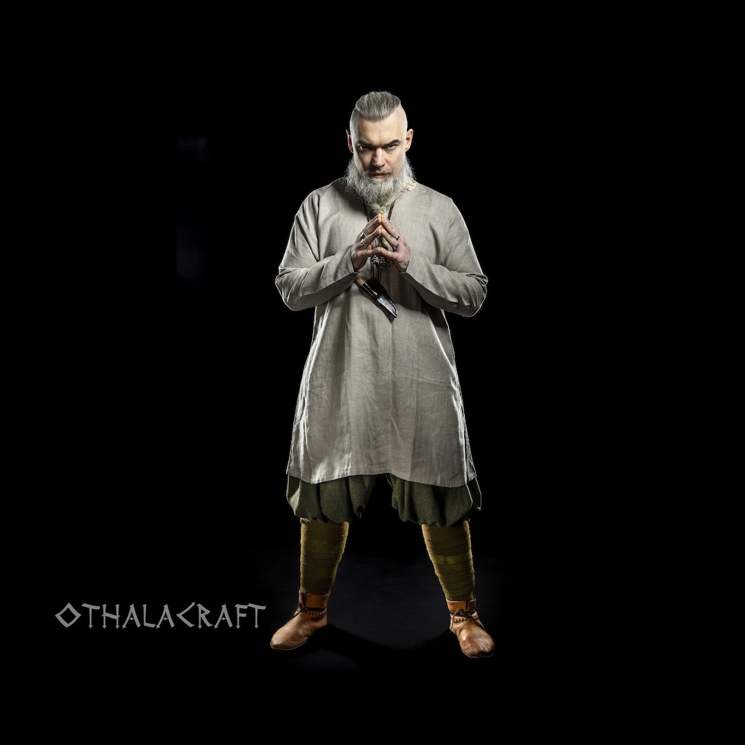 Viking Linen Tunic, Slavic and Viking Man Costume, Medieval ...