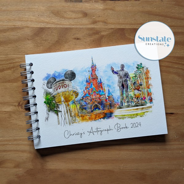 Disneyland Paris Personalised Autograph Book - Etsy