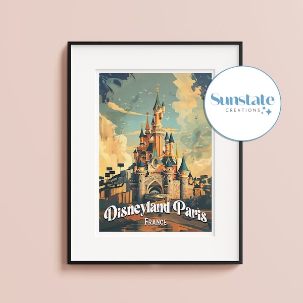 Vintage Disneyland Paris Poster - Etsy
