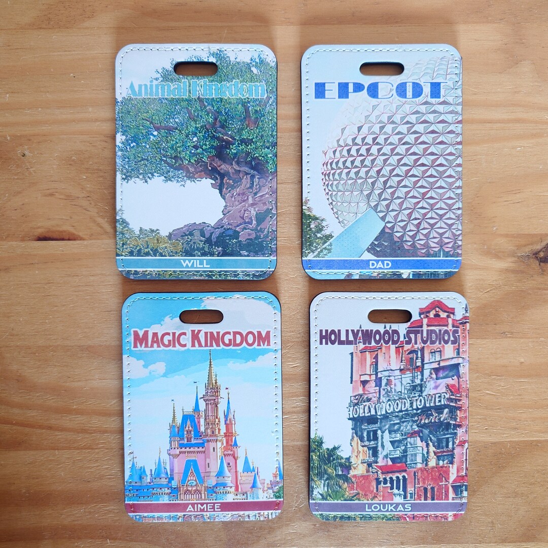 Personalised Disney Luggage Tag, Disney World Luggage Tags, Disney ...