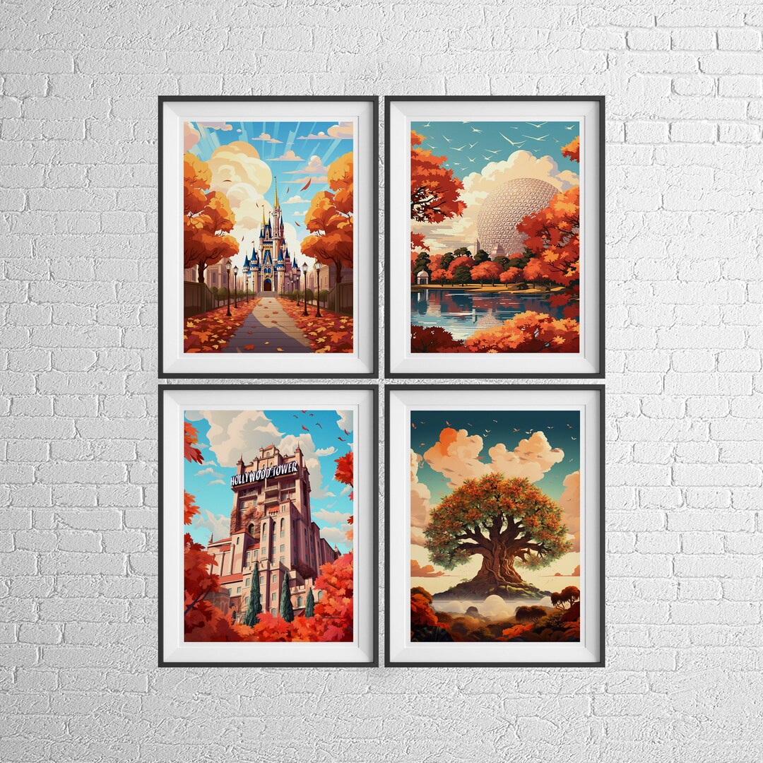 Disney Prints Fantasy Style Walt Disney World Prints Disney - Etsy