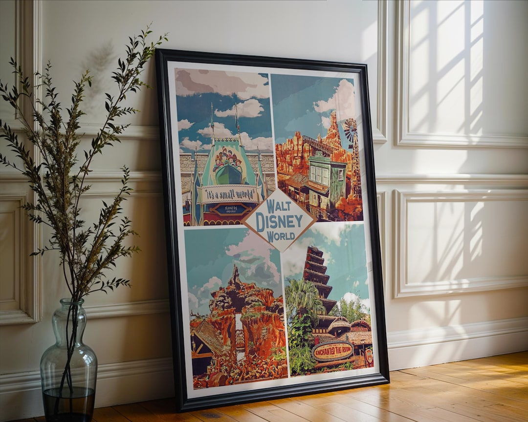 Retro Disney Prints, Magic Kingdom, Walt Disney World Prints, Retro ...