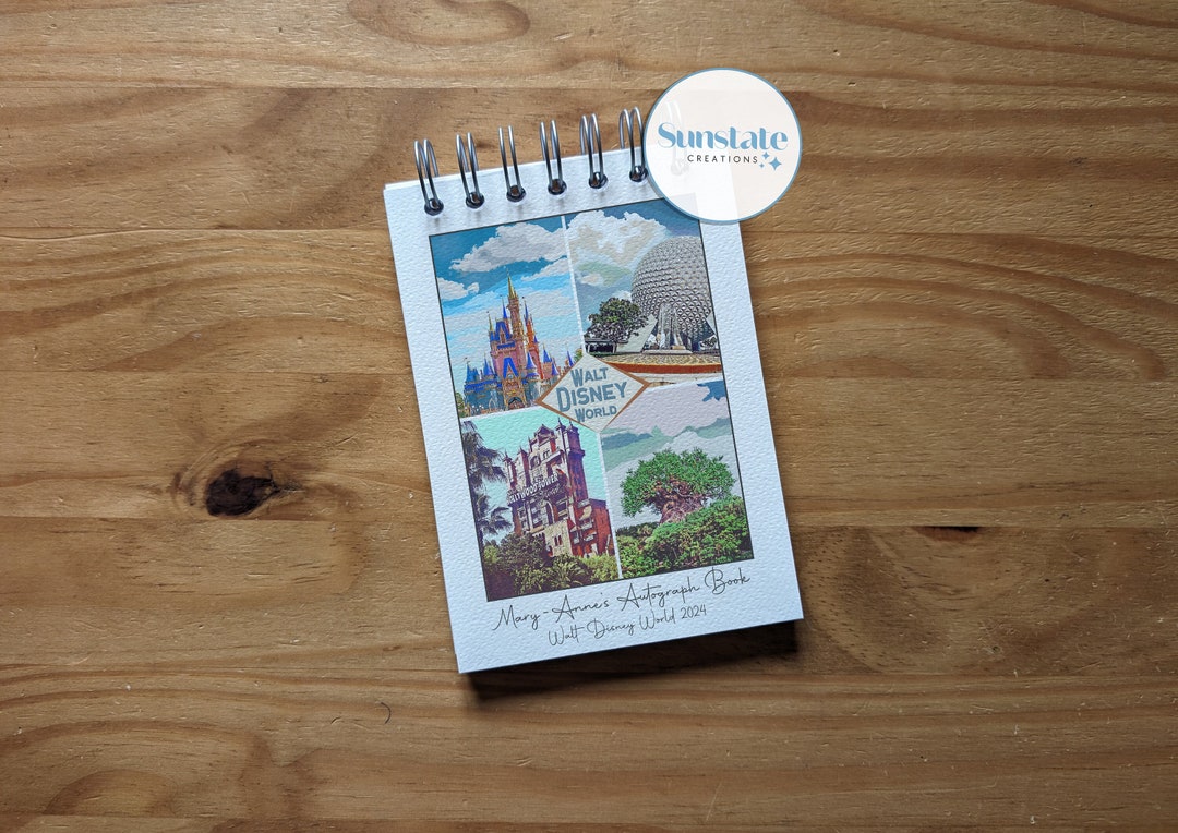 Walt Disney World Autograph Books, Disney Autograph Books, Personalised ...