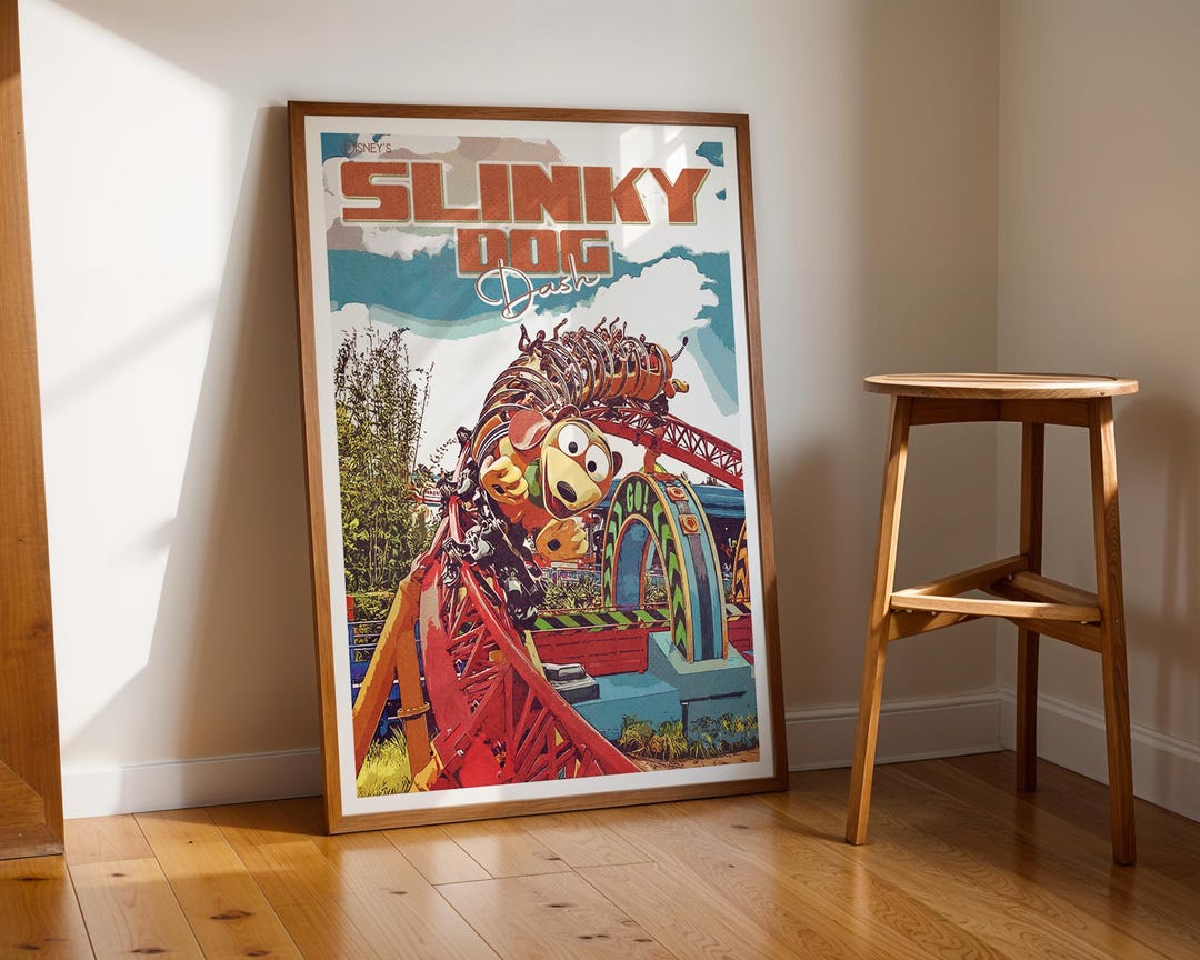 Slinky Dog Dash, Retro, Disney Prints, Disney Posters, Hollywood ...