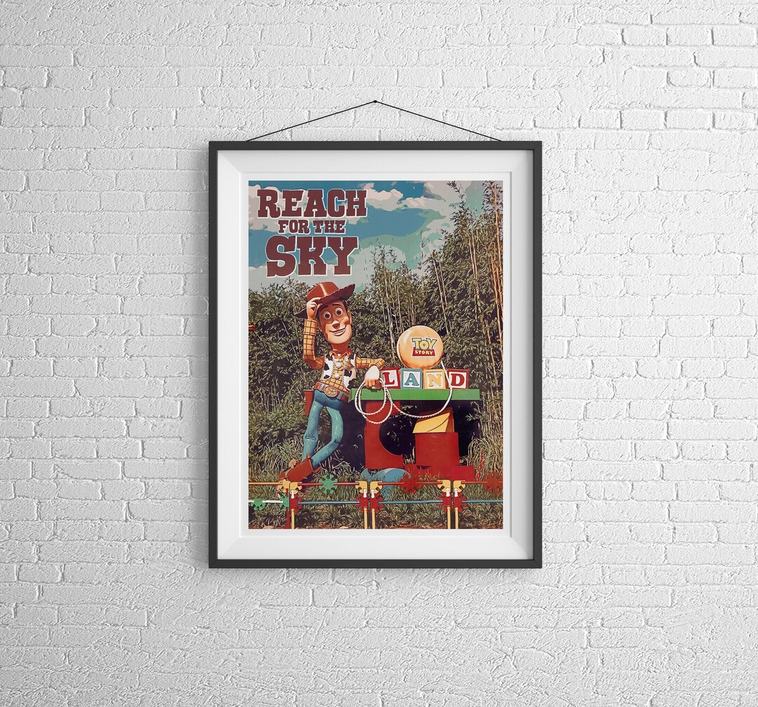 Toy Story Land Retro Disney Poster Hollywood Studios Disney - Etsy