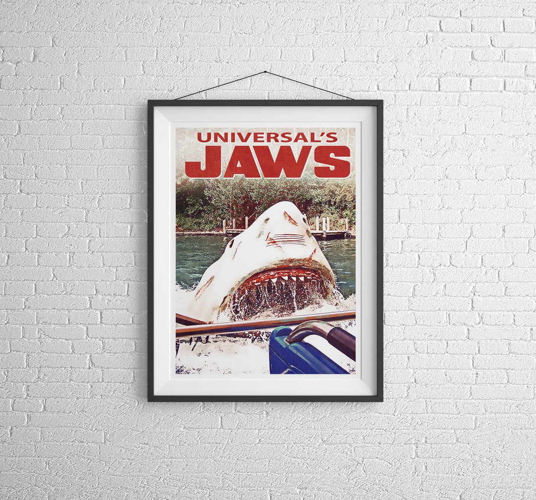 Jaws the Ride Retro Poster Universal Studios Retro Print - Etsy