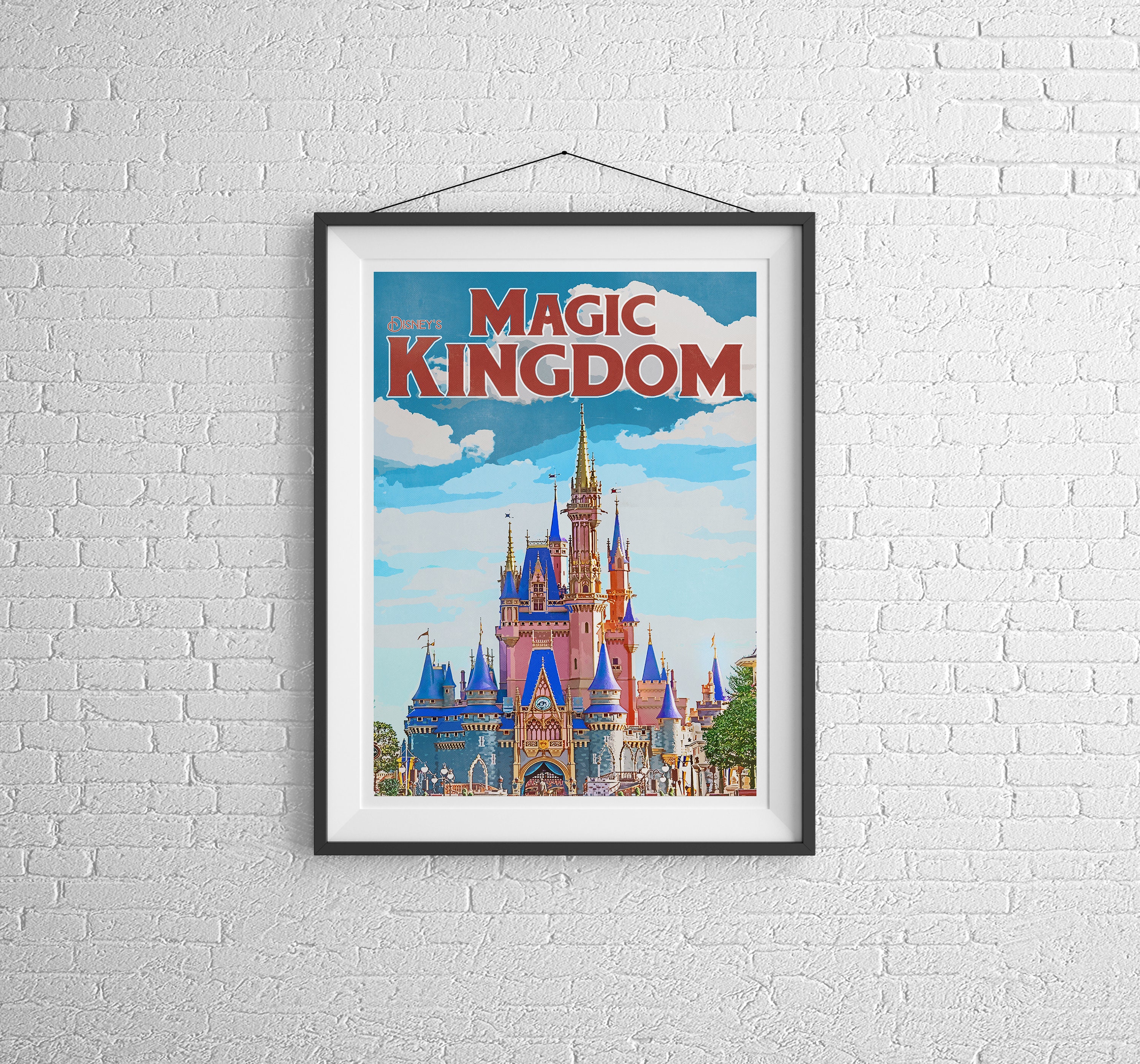 Vintage Disney Castle Posters