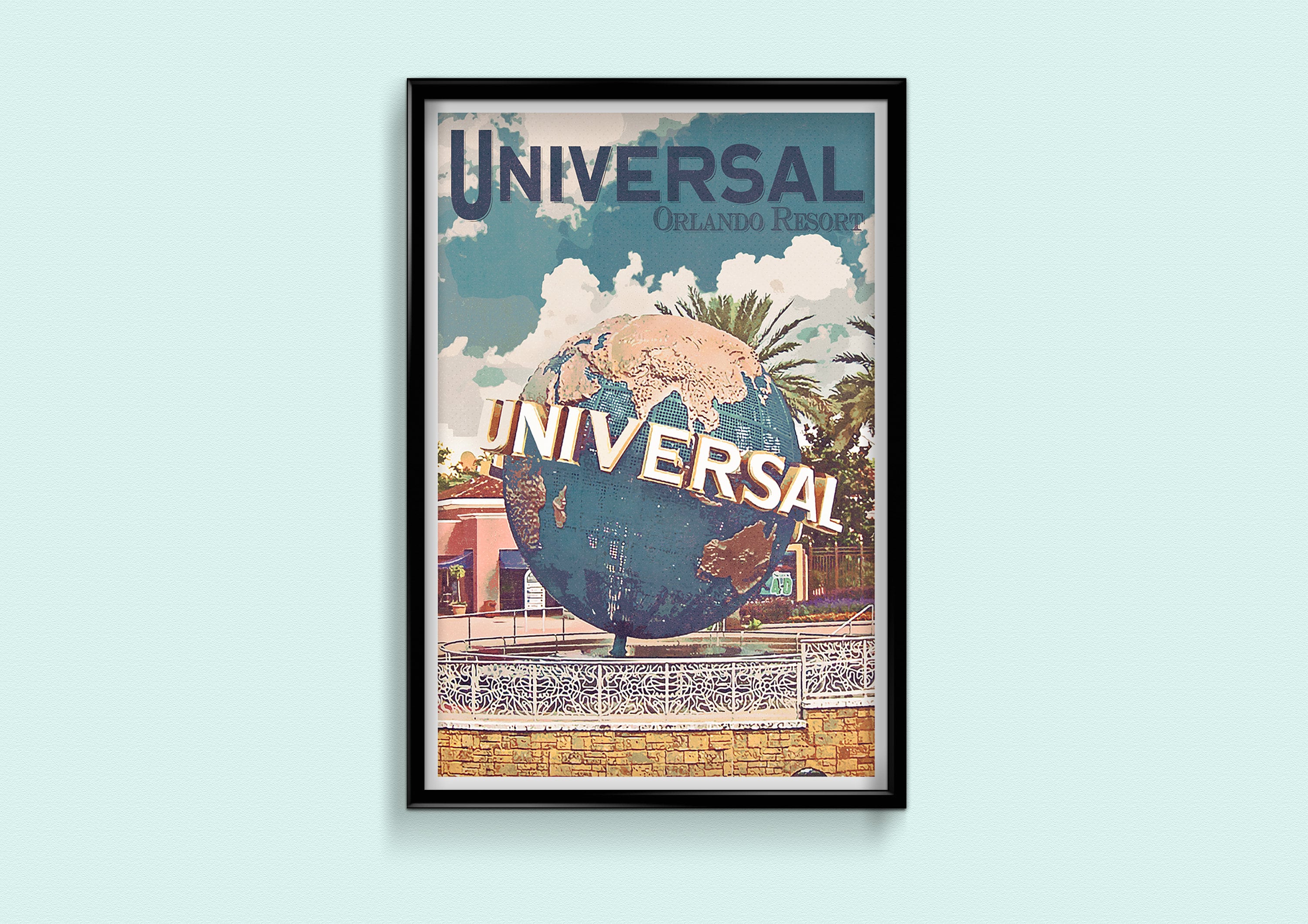 Universal Orlando Retro Poster Prints Set of Four Vintage | Etsy
