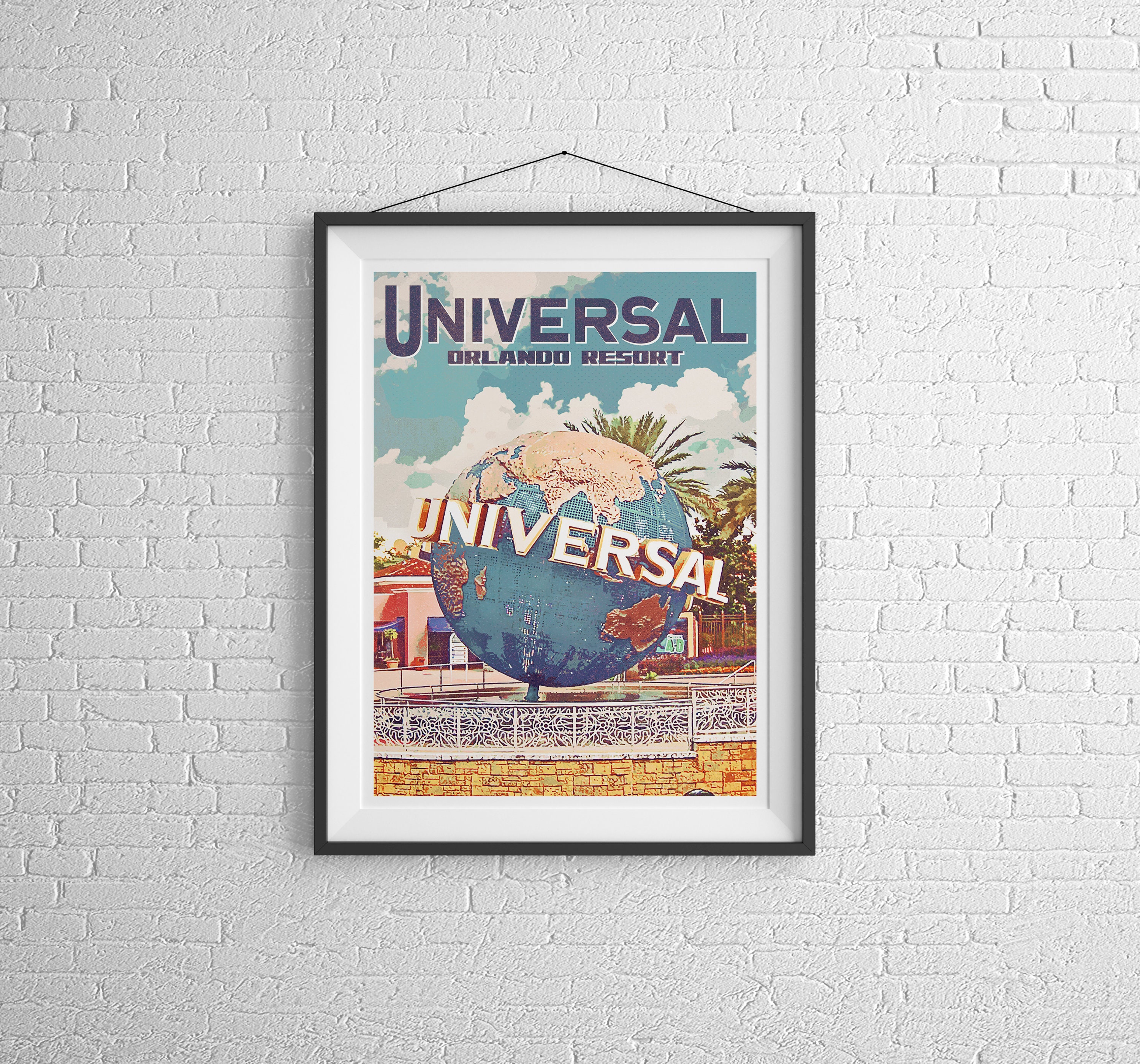 Universal Orlando Retro Poster Prints Set of Four Vintage - Etsy