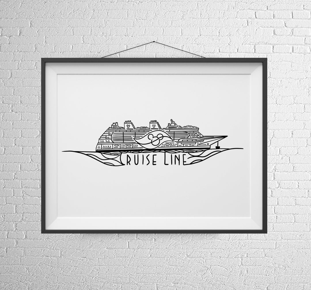 Disney Cruise Line, Line Art, Disney Prints, Disney Posters, DCL Poster ...