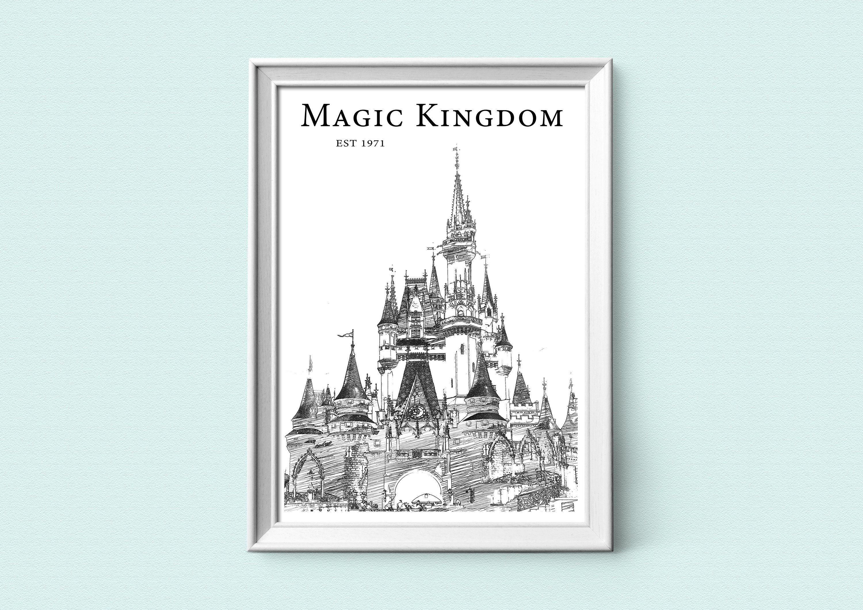Magic Kingdom Castle Drawing