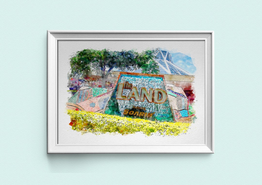 The Land Watercolour Sketch Print Epcot Disney World Prints - Etsy