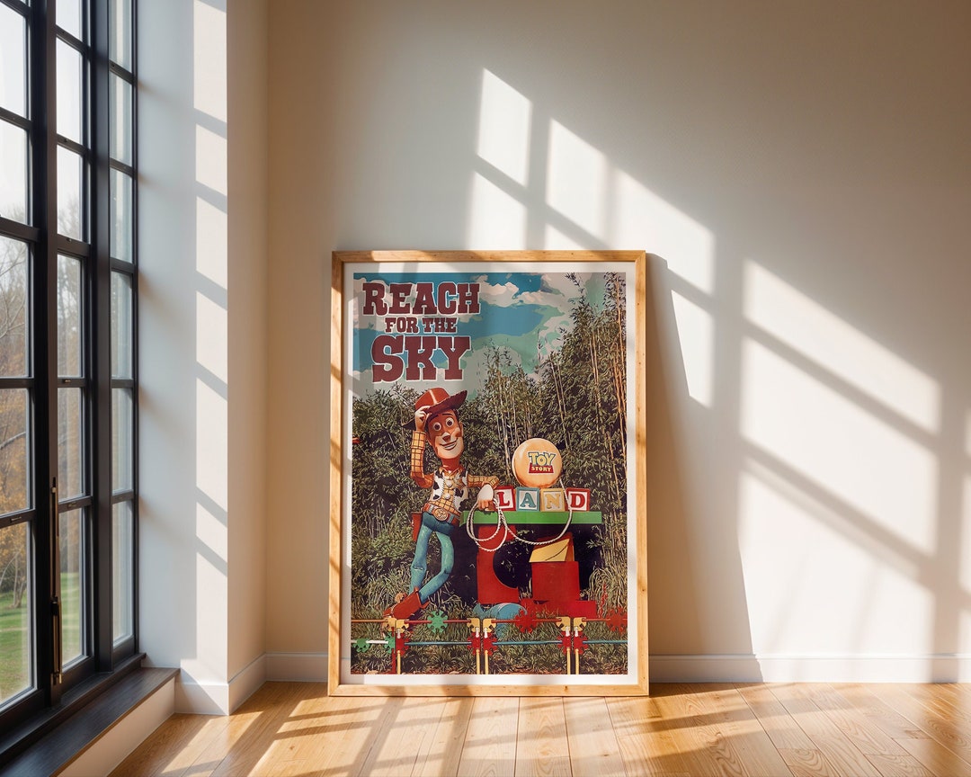 Toy Story Land Retro Disney Poster, Hollywood Studios, Disney Prints ...