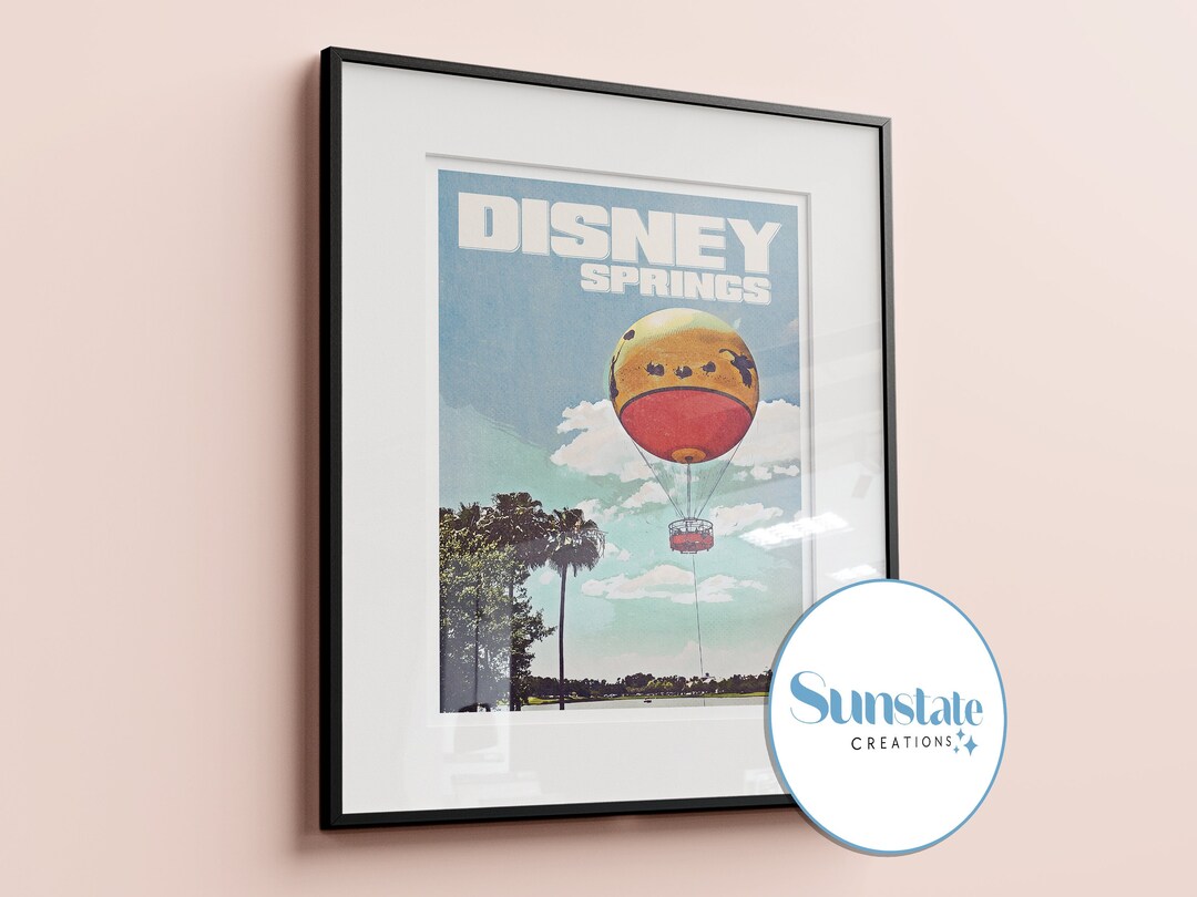 Disney Springs Poster, Retro Disney Poster, Retro Disney Print ...