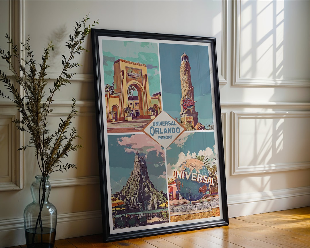 Universal Orlando Prints, Universal Prints, Universal Retro Poster ...