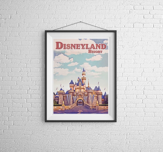 Vintage Disney Castle Posters