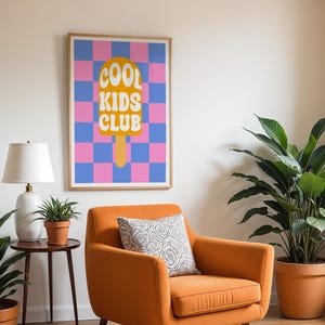 Cool Kids Clubs Print, Children's Prints, Playroom Prints, Ice Cream ...
