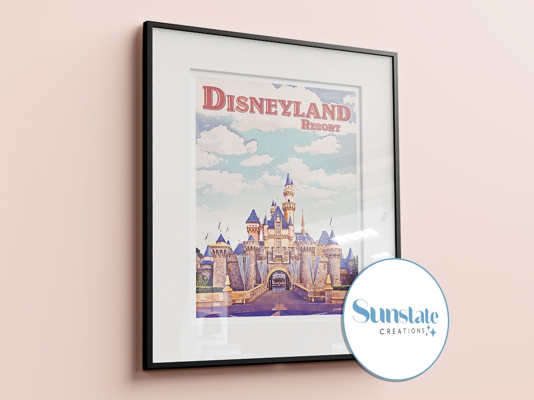 Disneyland Resort Poster, Retro Disneyland Print, Disney Posters ...
