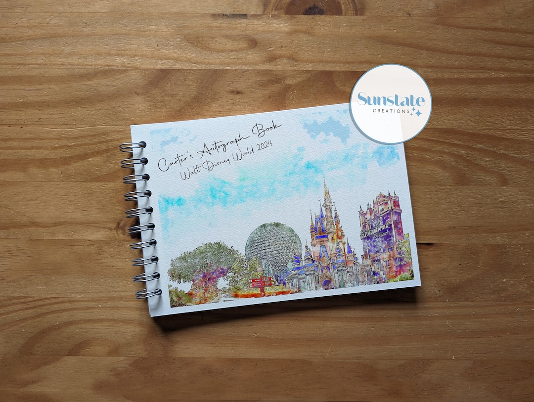 Disney Autograph Books, Personalised Walt Disney World Autograph Books ...