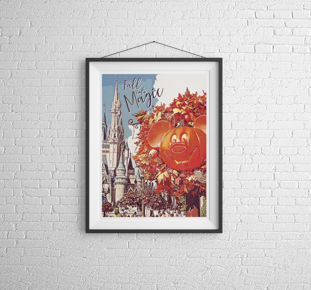 Disney Halloween Poster Retro Disney Poster Disney Print - Etsy