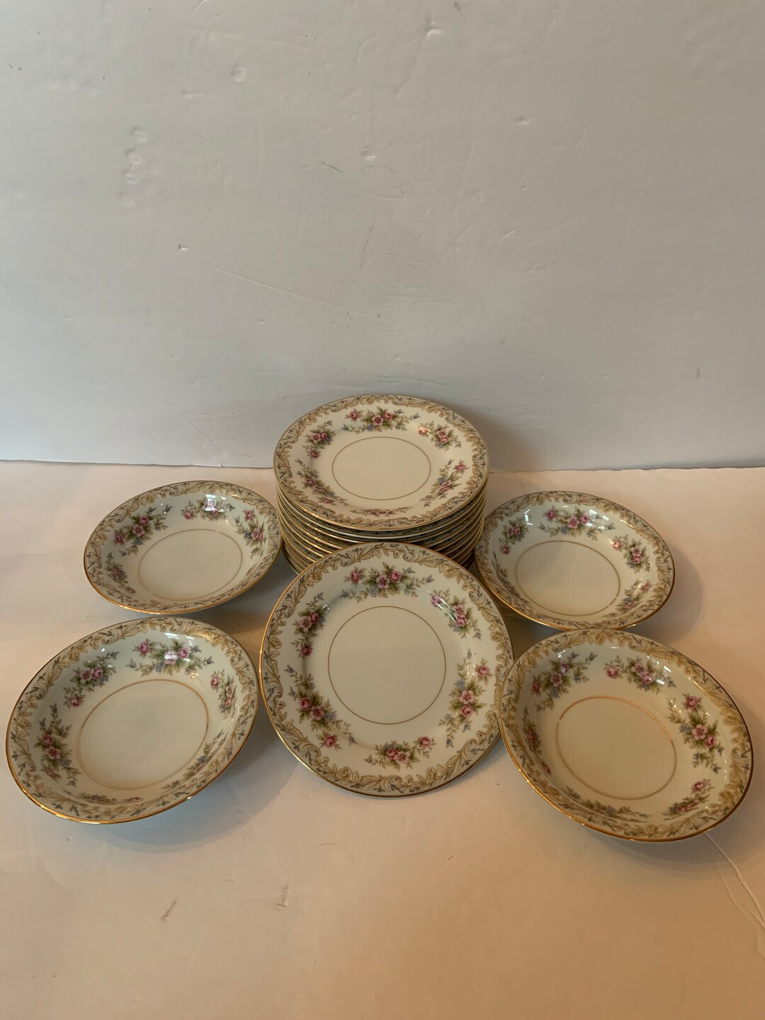 Vintage 17-piece Noritake China Somerset Pattern #5317 Floral ...