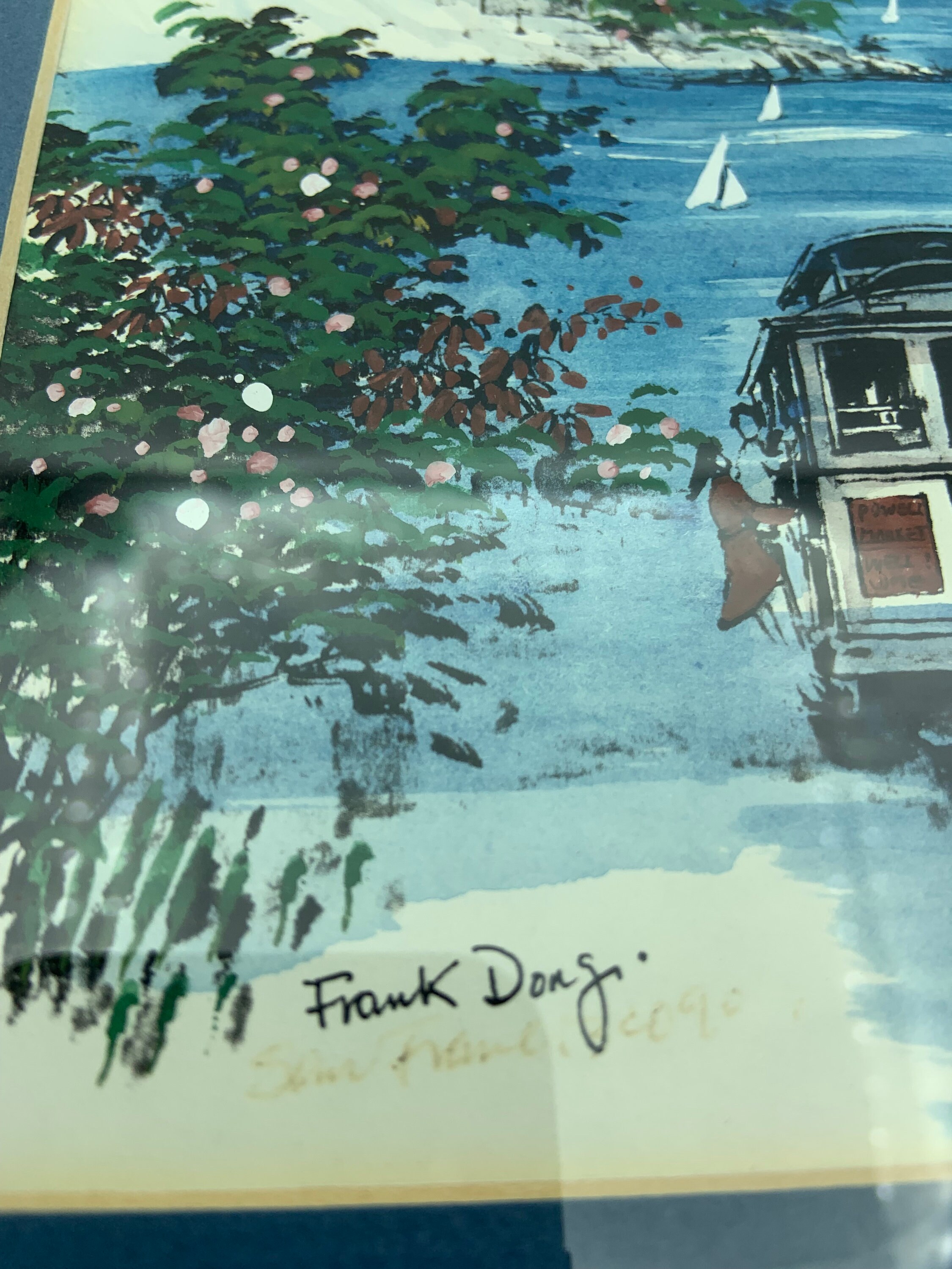 Vintage 1990 Original Signed Frank Dong San Francisco Bay | Etsy