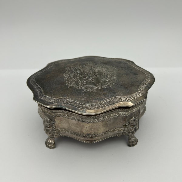 Lion Feet Silver Jewelry Box - Etsy