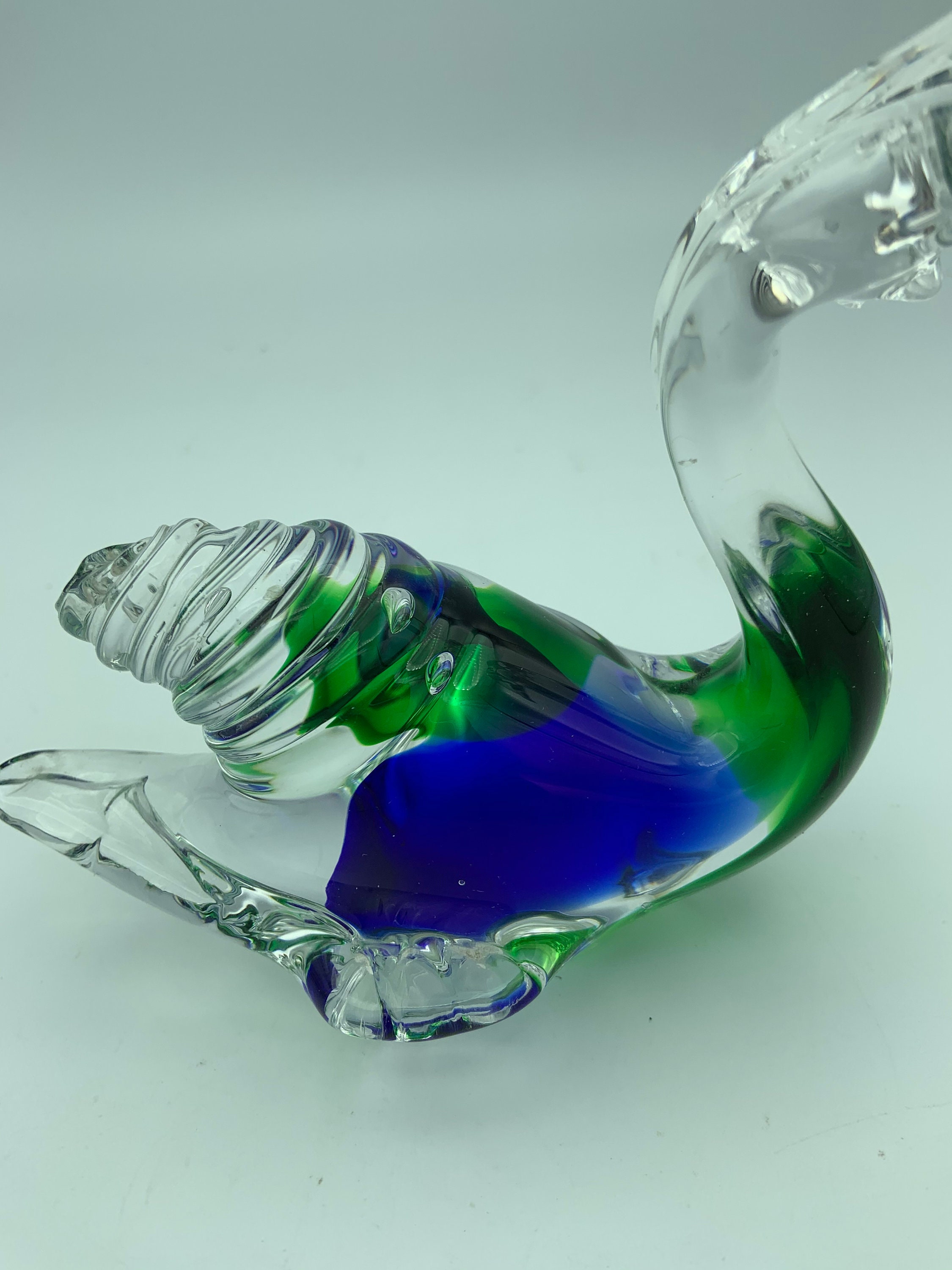 Vintage Murano Or Murano Style Made In Italy Crystal Art Glass Etsy