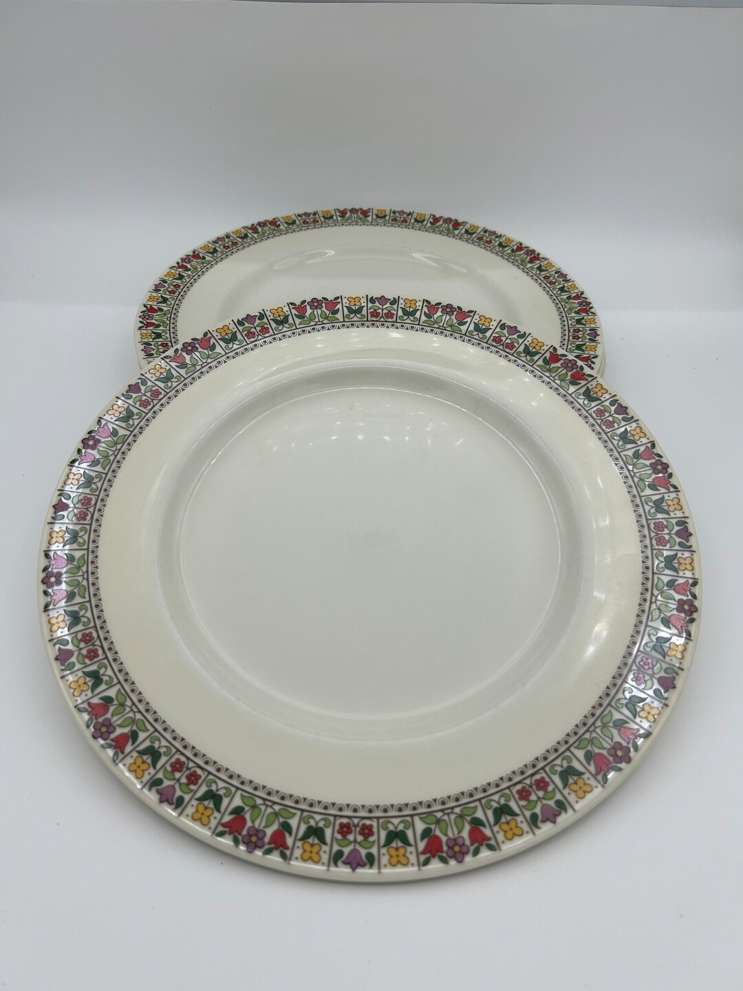 Set of Four Vintage Royal Doulton Fine China England Fireglow Pattern ...