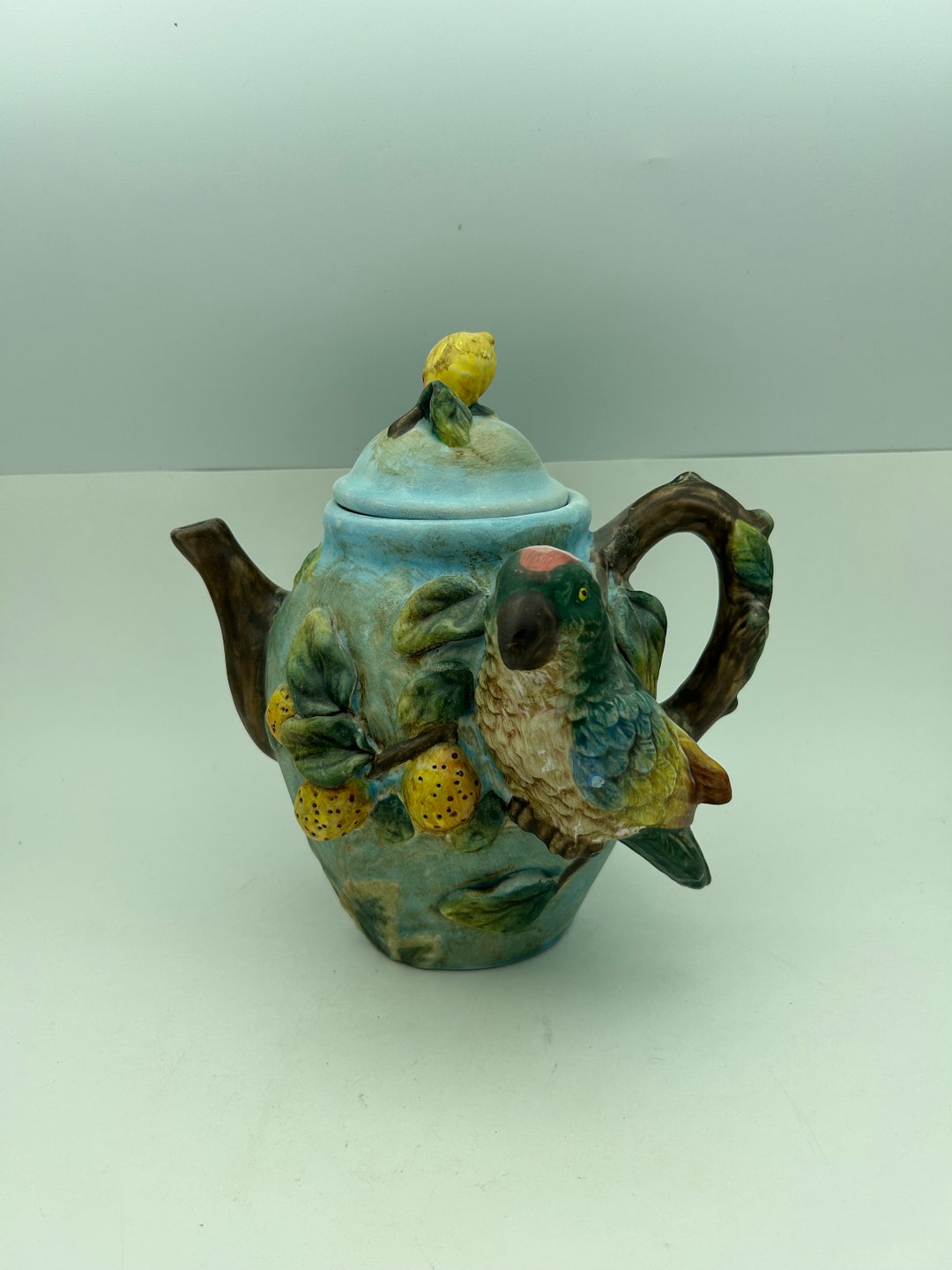 Vintage Pacific Rim Hand Painted Large 8-cup Ceramic Teapot Coffee Pot ...