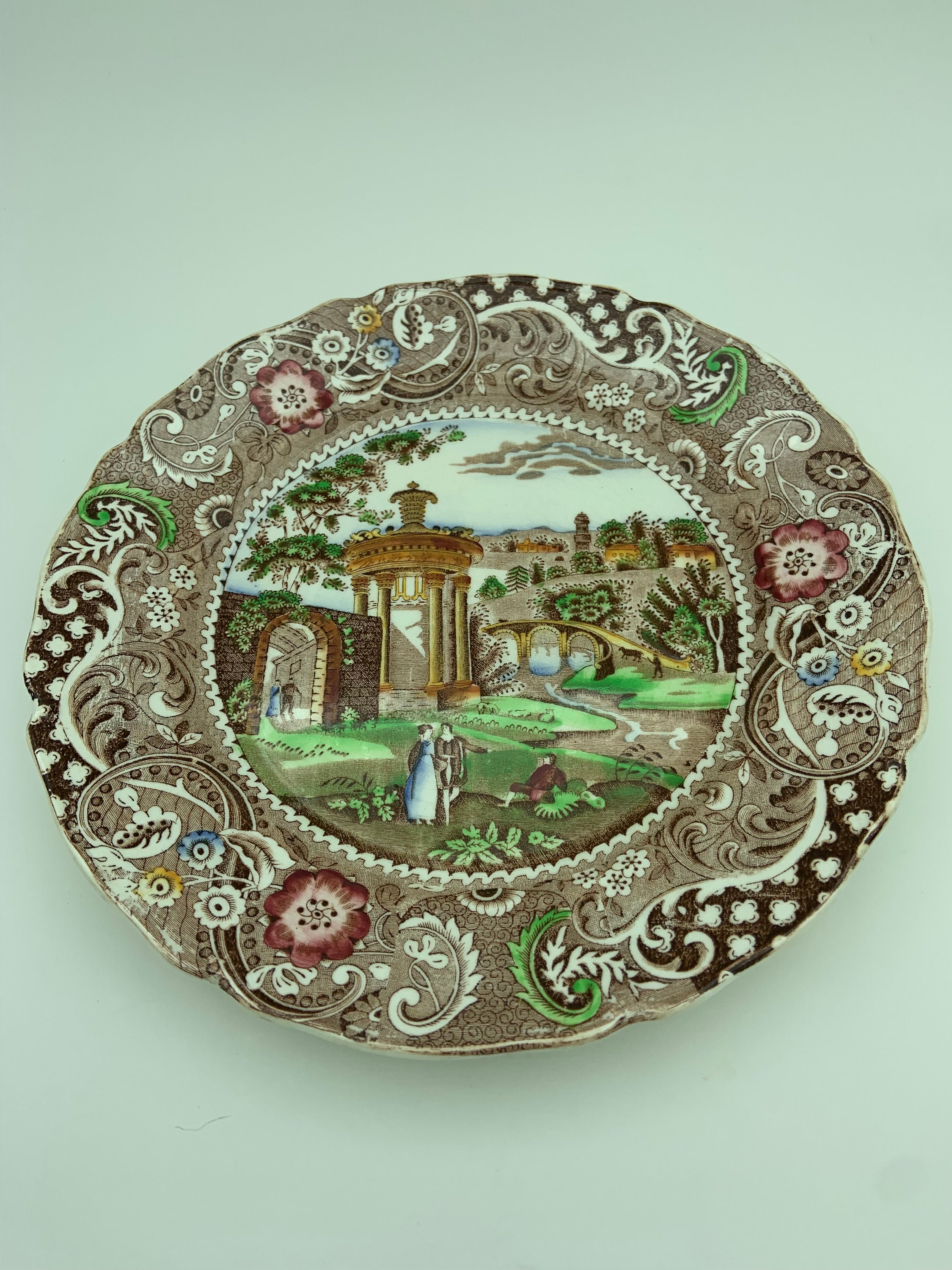 Vintage W.R. Midwinter Ltd England Landscape Brown Multicolor - Etsy