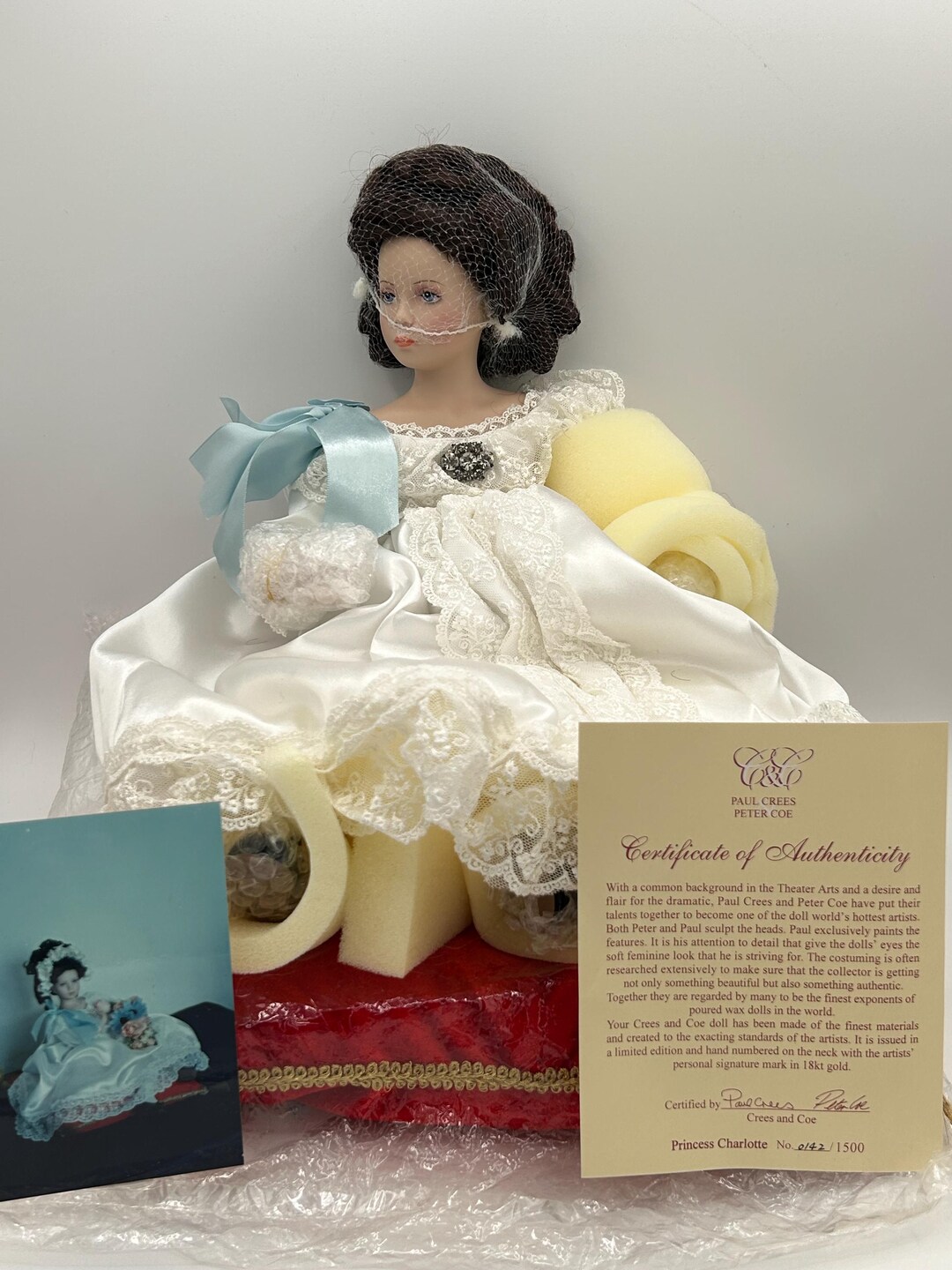 Vintage 1999 Paul Crees & Peter Coe Princess Charlotte Signed and ...