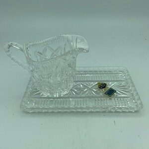 Vintage 2-piece Set Beyer West Germany Handcrafted Bleikristall Lead ...