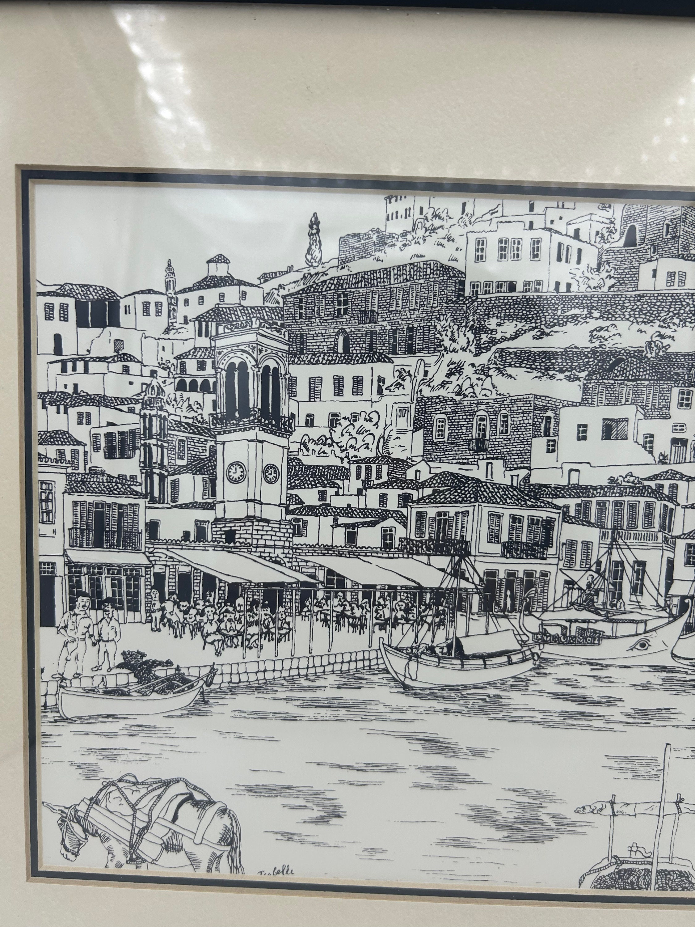 Vintage Isabelle Peutz Original Signed and Framed 15" X 12" Hand ...